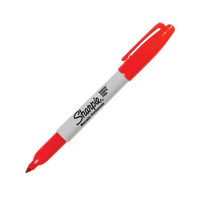 Marcador Sharpie Permanente Fino Rojo – Casa de Andres