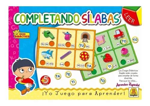 Juego De Mesa Completando Silabas – Casa de Andres