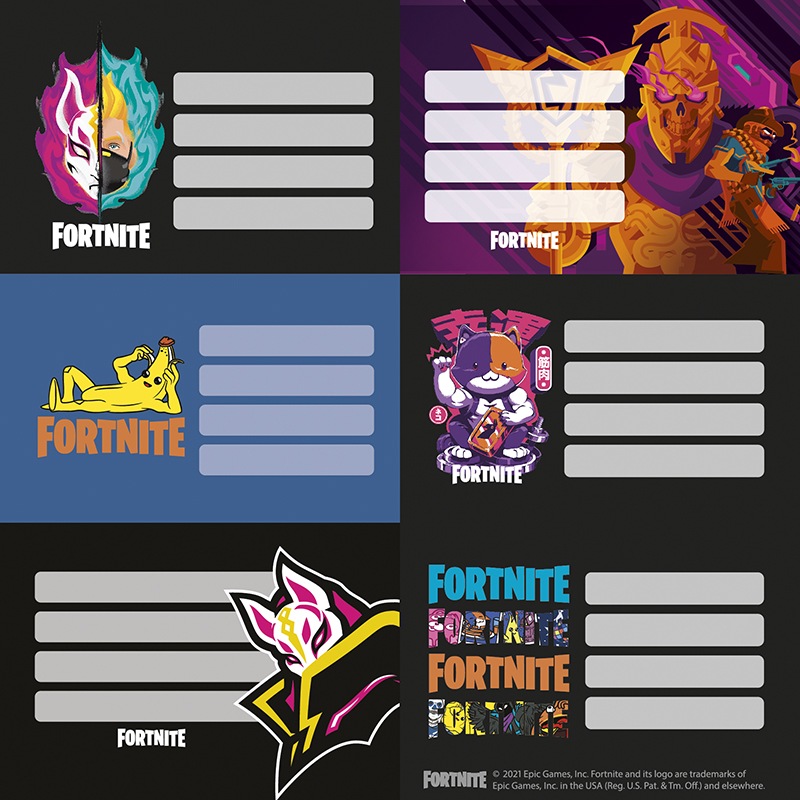 Etiquetas De Cuadernos Fortnite – Casa de Andres