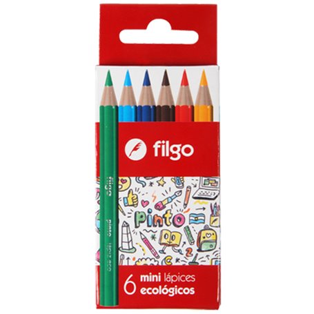 Lapices De Colores Filgo X 6 Cortos – Casa de Andres